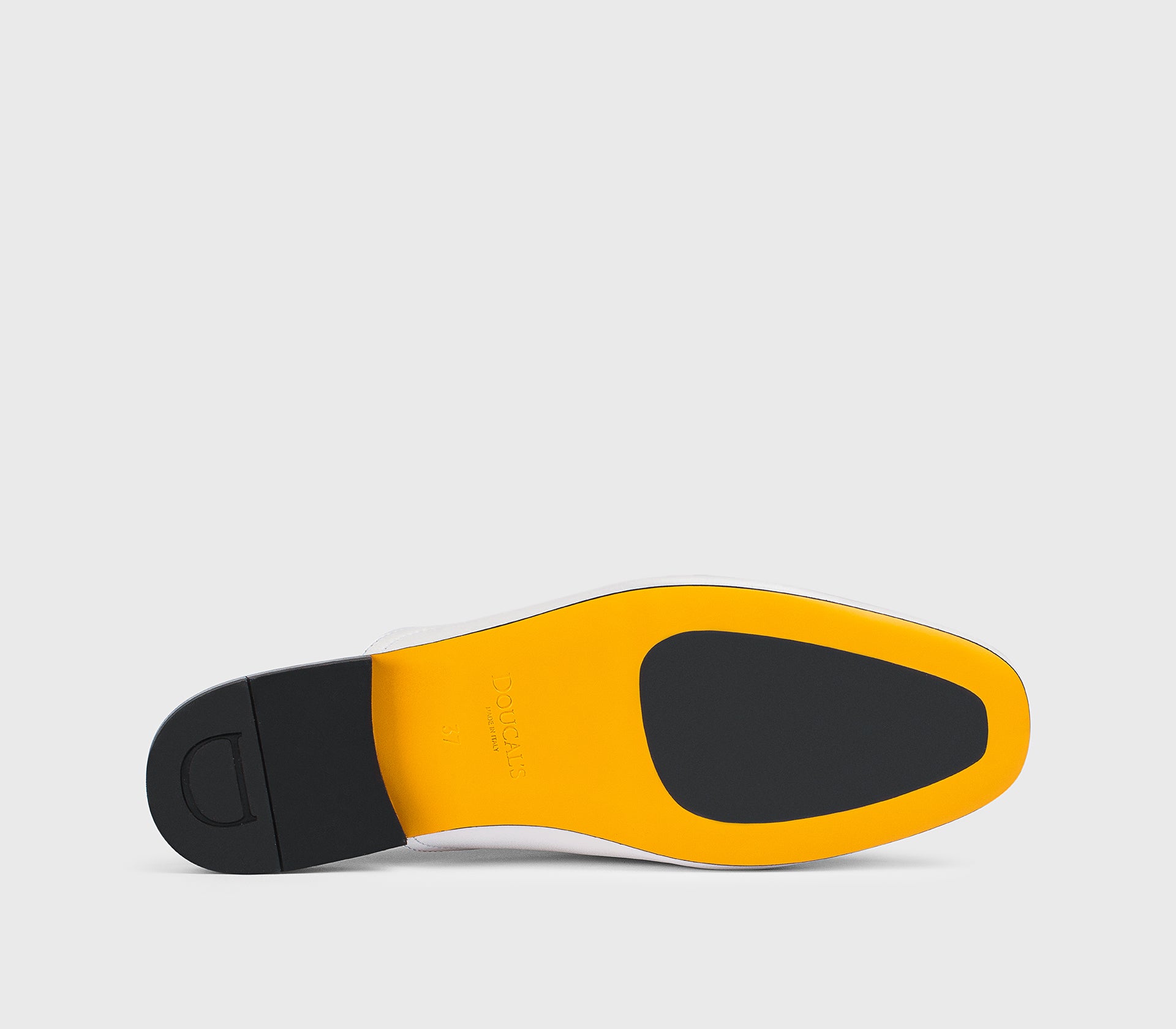 Women’s leather mule with horsebit | white - Doucal’s